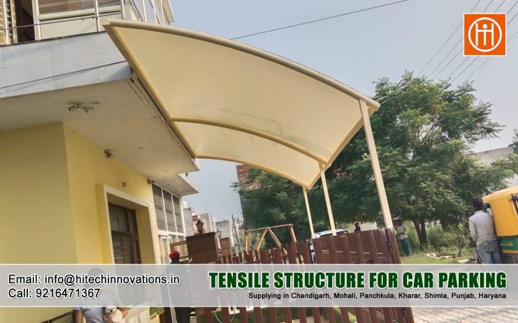 Tensile Structure for Car Parking Shade Mohali Chandigarh Panchkula ...