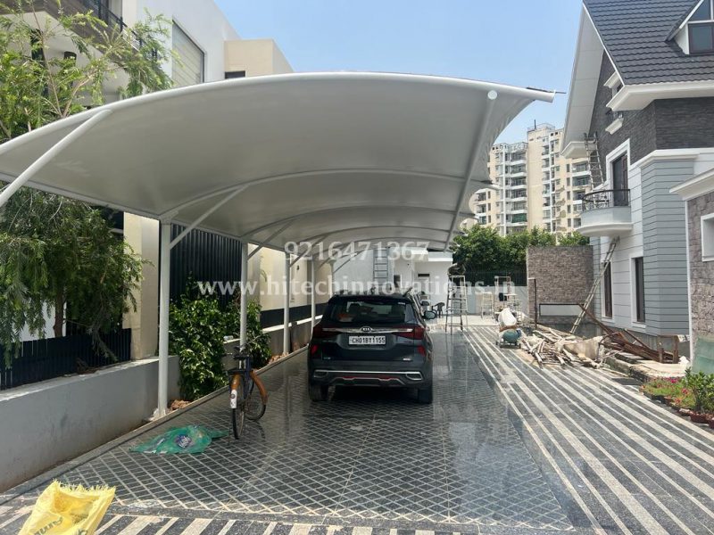 Tensile Car Parking Shed for Multiple Cars in Aerocity Mohali ...